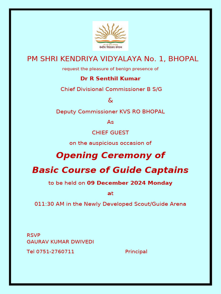 Invitation Chief Guest 09.12.24 | PDF