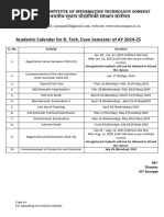 Exam Scheduler, IITK | PDF