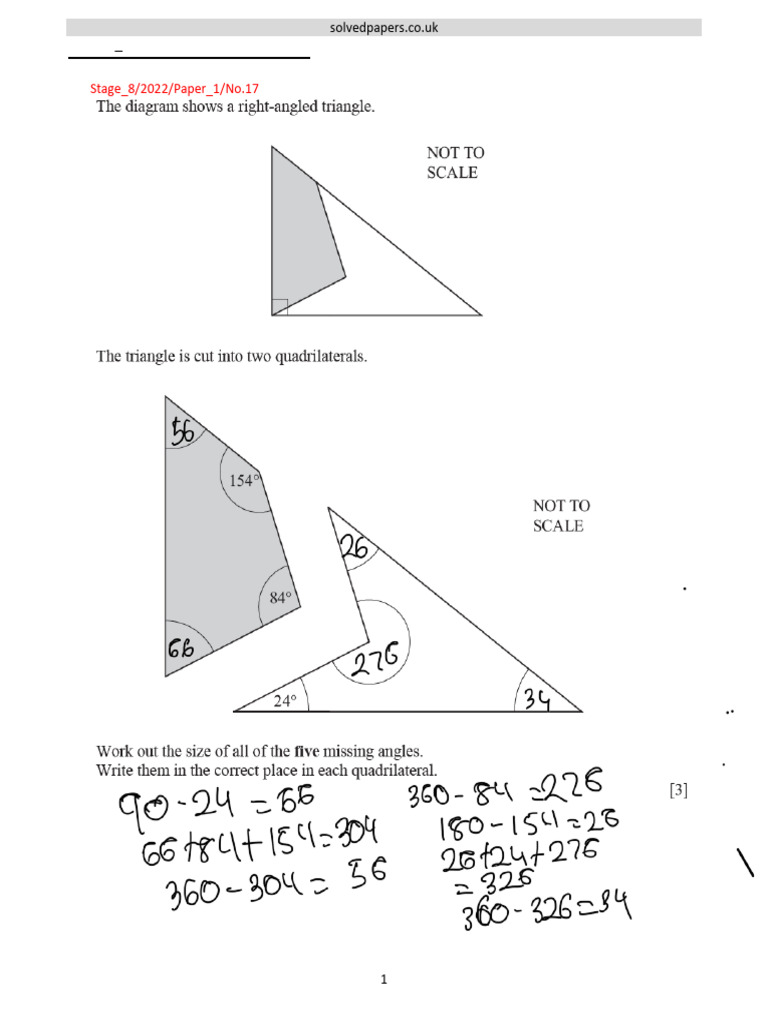 2022-Angles-Checkpoint Sec 1 Progression-Mathematics | PDF