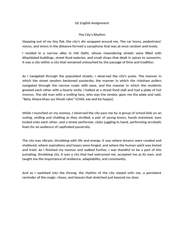 GE assignment | PDF