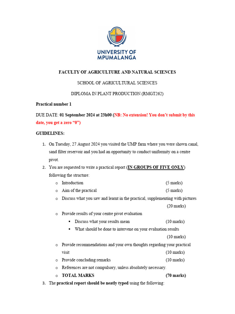 RMGT262 - Practical 1 | PDF