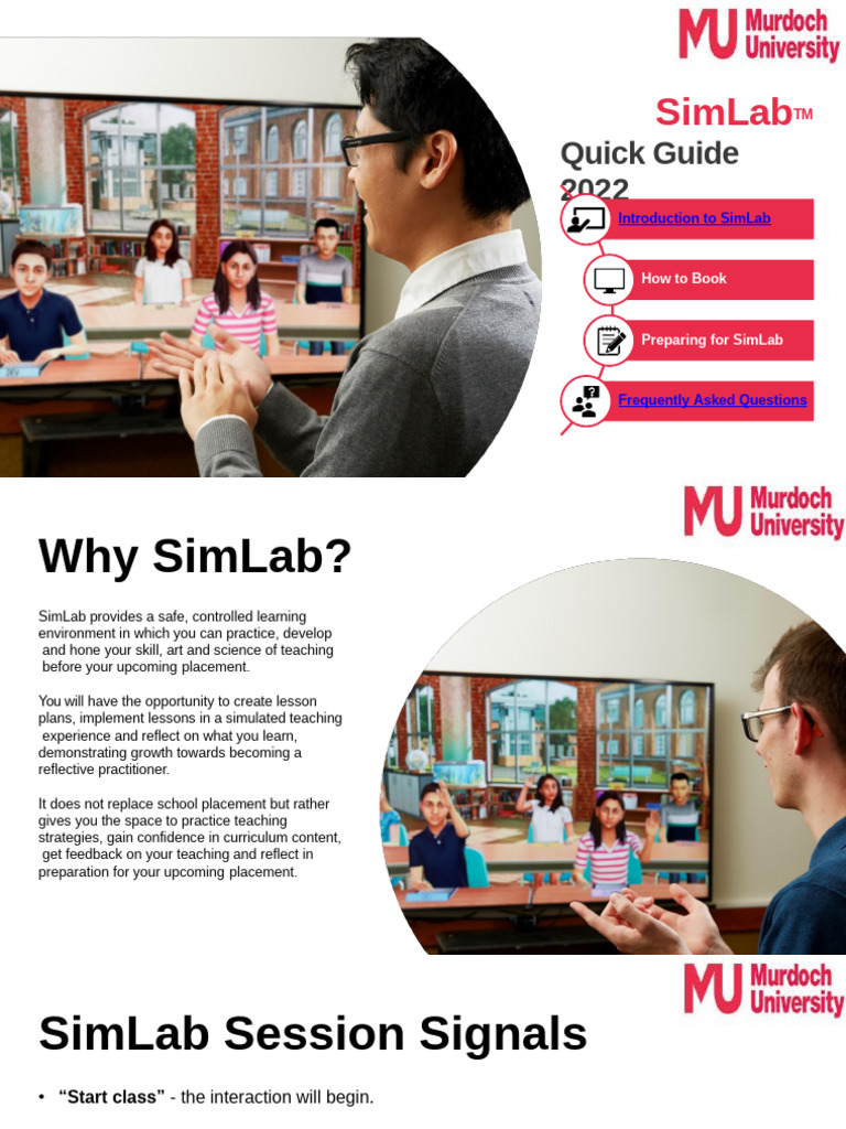 SimLab Quick Guide 2022 UNSW Middle School - Nate | PDF | Learning | Lesson Plan
