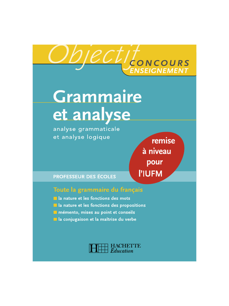 Analyse Grammaticale Et Logique | PDF