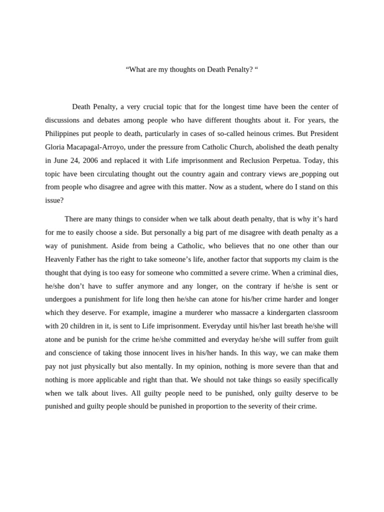 CW 101 Death Penalty | PDF