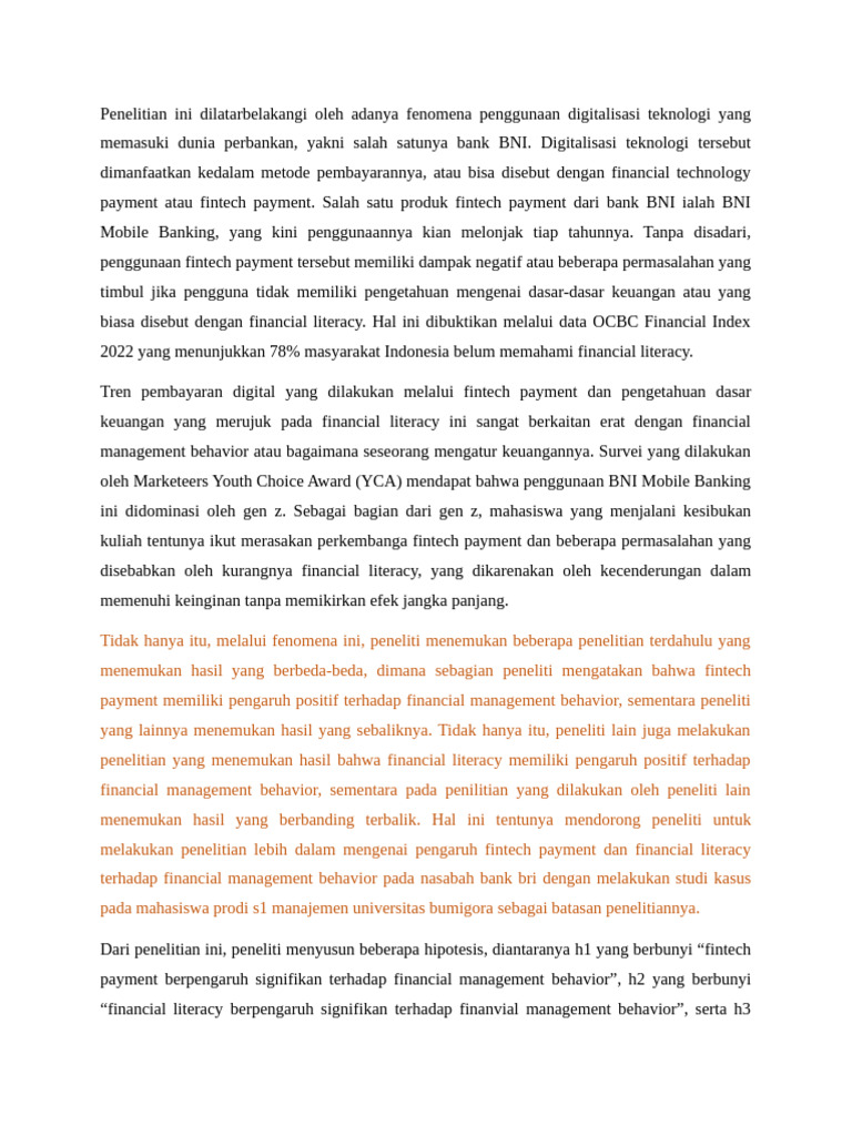 Ringkasan Proposal Perbankan | PDF