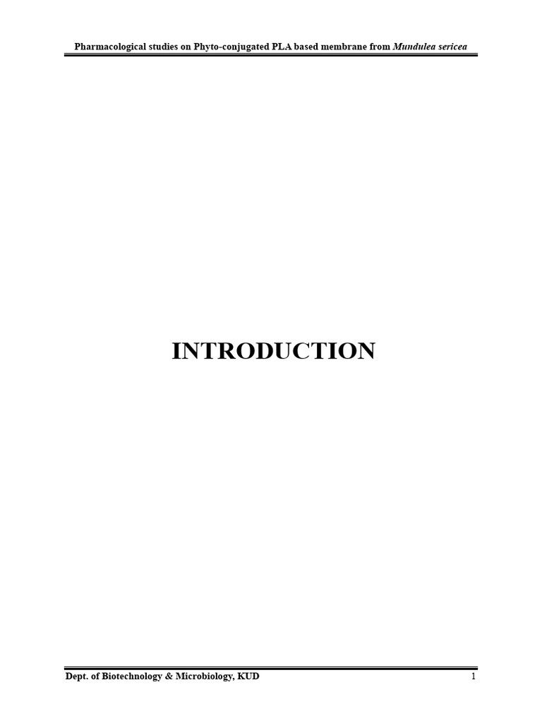 MSC BT Dissertation Final | PDF | Biopolymer | Polymers