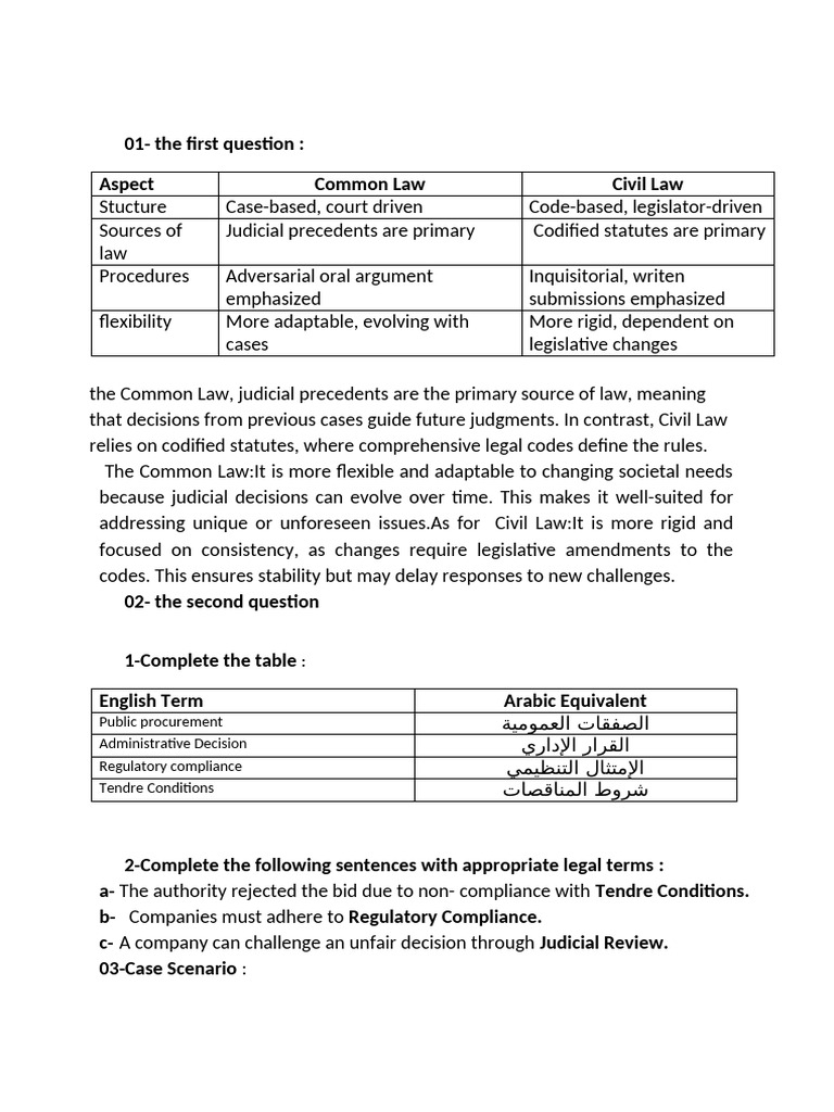 Activity 01 - Educational Unit Foreign Language | PDF | Common Law ...