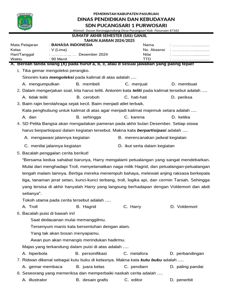 Sas 1 Bi TP.2024-2025 | PDF