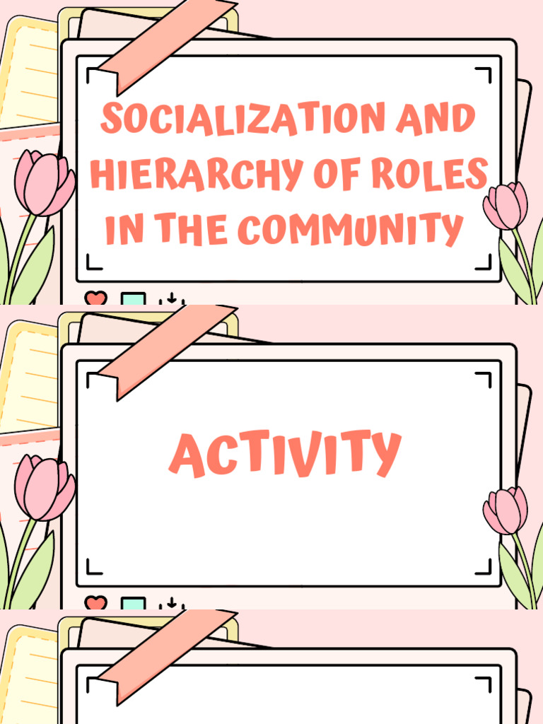 Socialization and Community Roles Explained | PDF