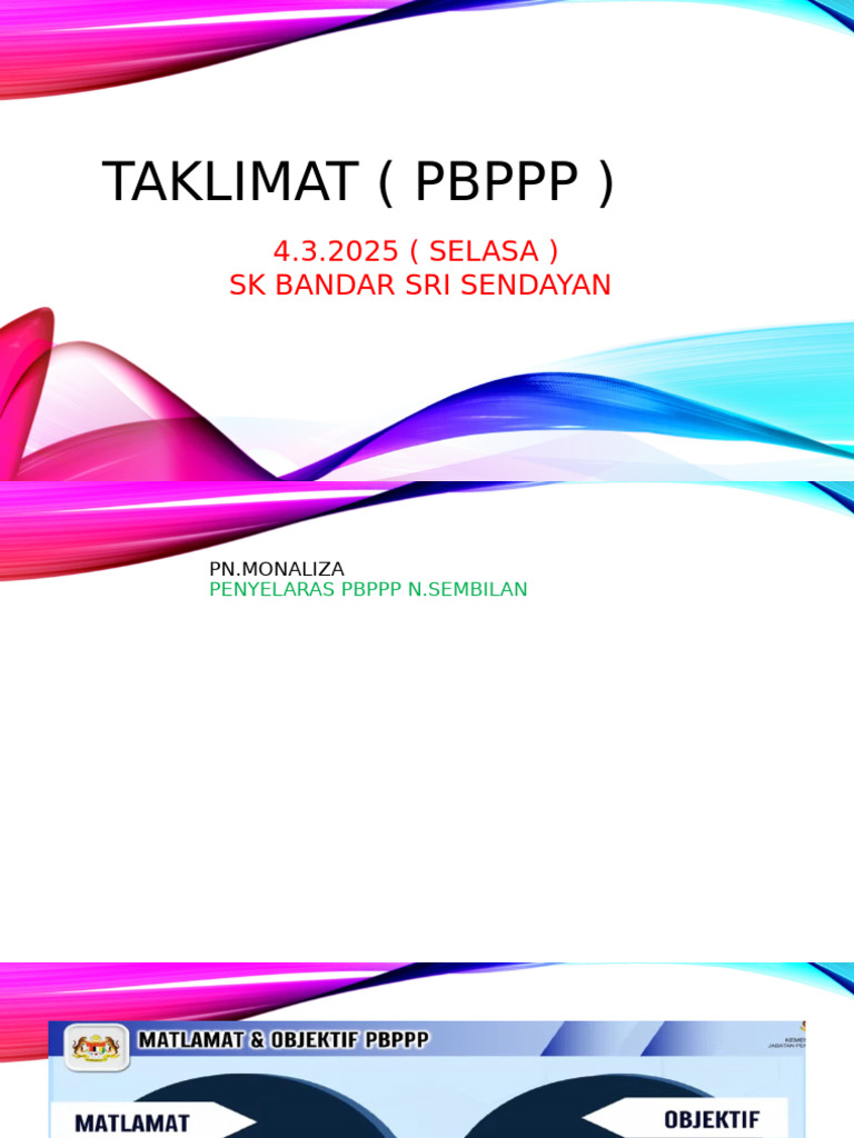 Taklimat (PBPPP) | PDF