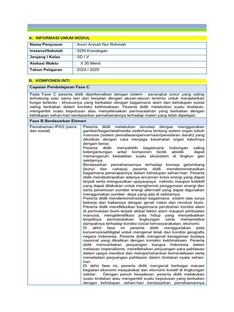 BAB 1 - MA IPAS Kls 5 (datadikdasmen.com) | PDF