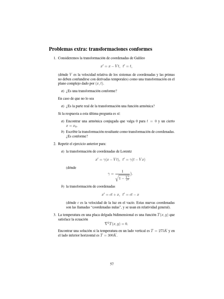 Problemas Extra Rev 1 | PDF | Objetos matemáticos | Física Matemática