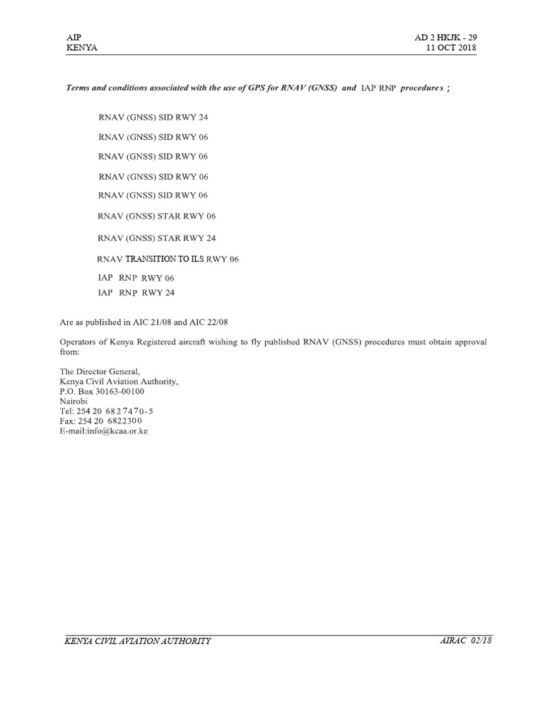 HKJK GPS Rnav (GNSS) Procedures - (1) - 015456 | PDF