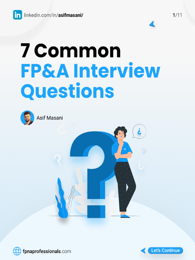 FP&A Questions | PDF