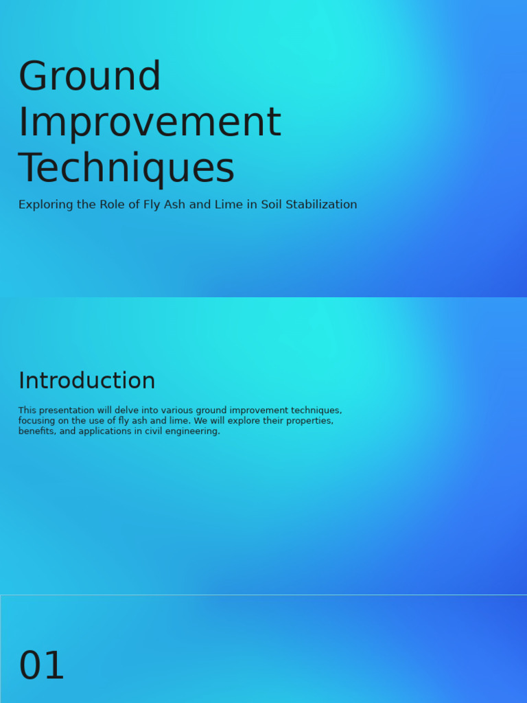 Ground Improvement Techniques | PDF | Soil | Lime (Material)