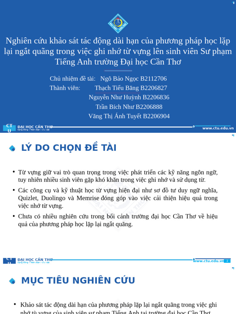 CTU PowerPoint NCKH | PDF