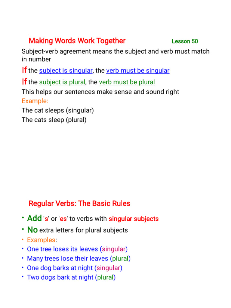 Unit 9, Lessons 50 & 51 | PDF