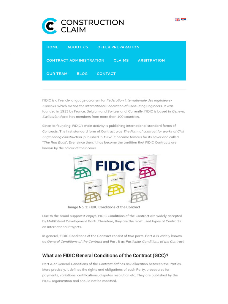 What Is FIDIC - General and Particular Conditions - Construction Claim | PDF | Business ...