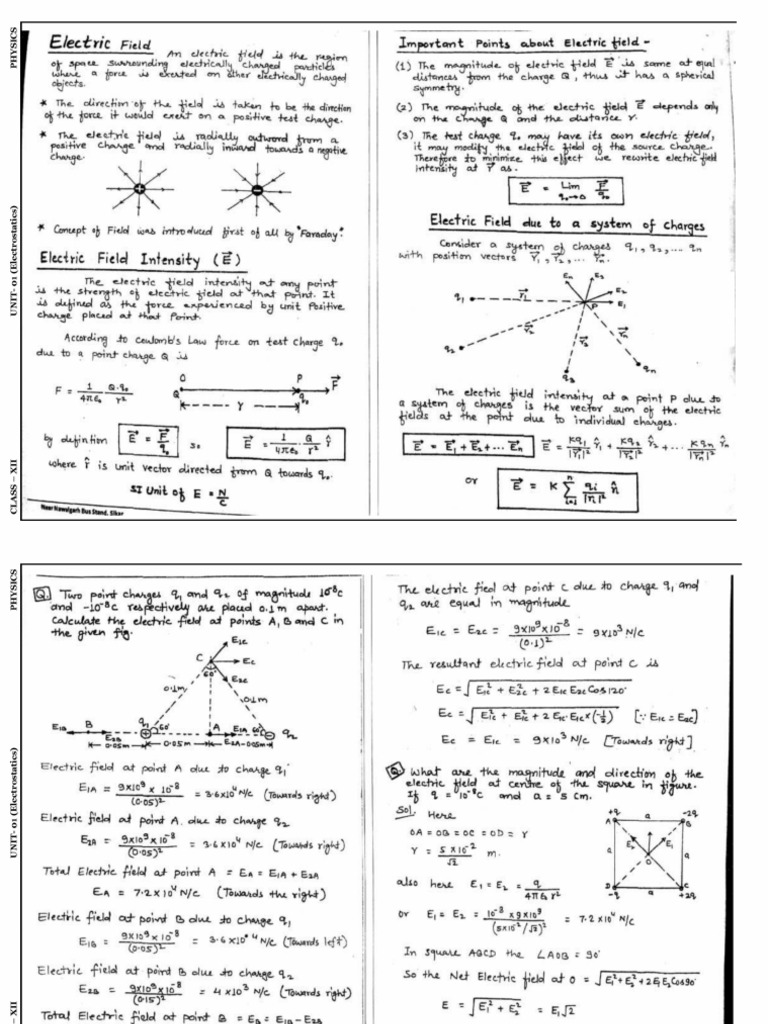 Electric Field | PDF