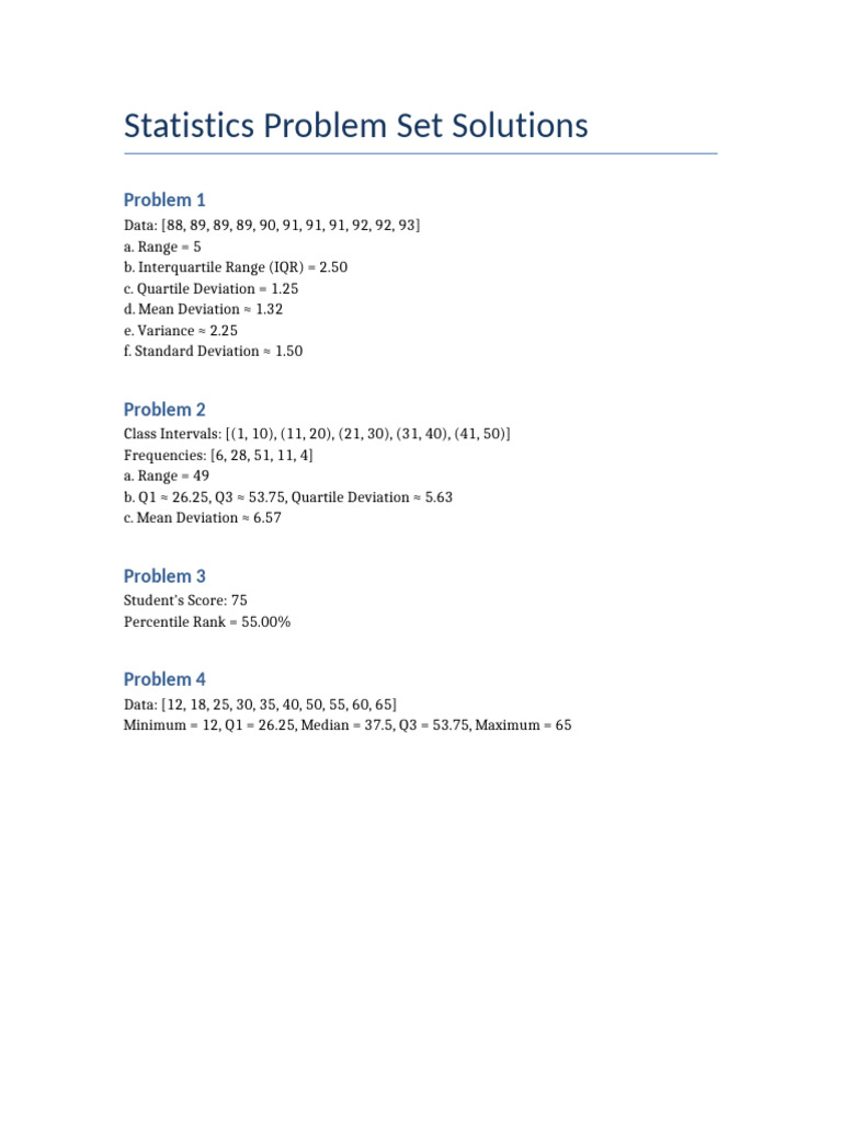 Fully_Complete_Statistics_Solutions | PDF