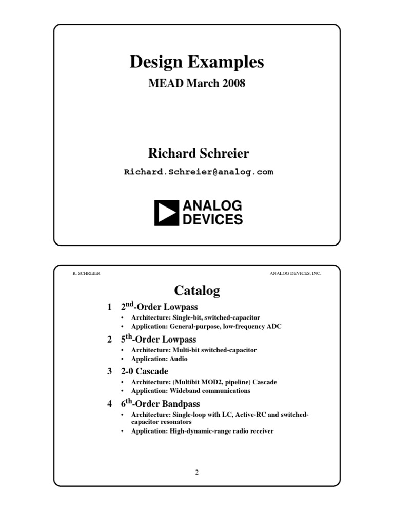 Design Examples Using The Toolbox Pdf Signal To Noise Ratio