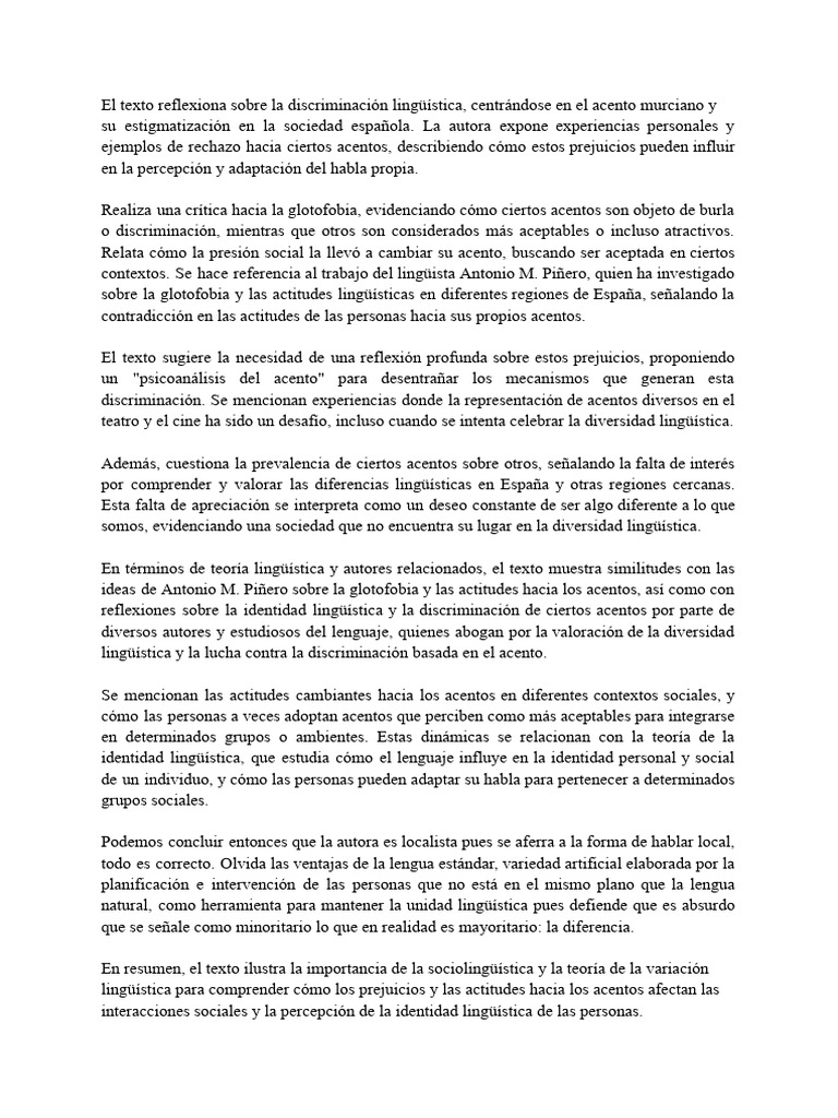 Práctica Comp. 5 | PDF | Lingüística | Sociolingüística