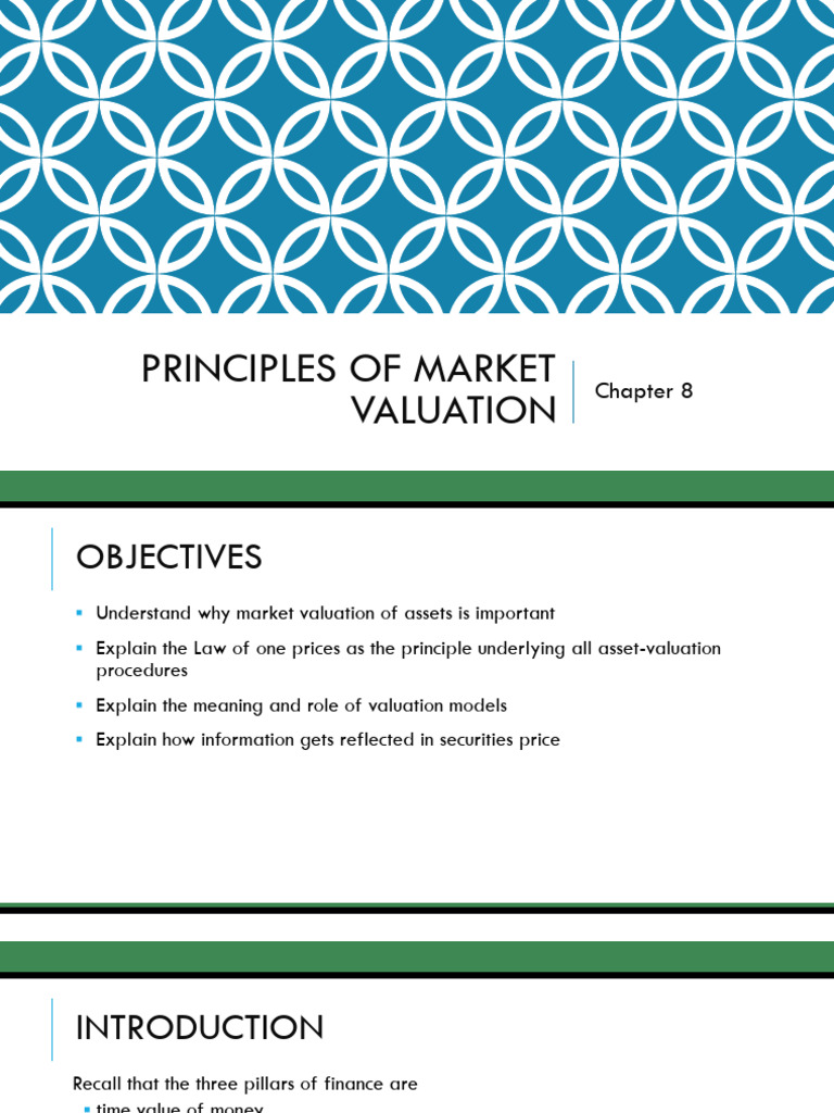 Chapter 8 Principle of Market Valuation | PDF | Valuation (Finance ...