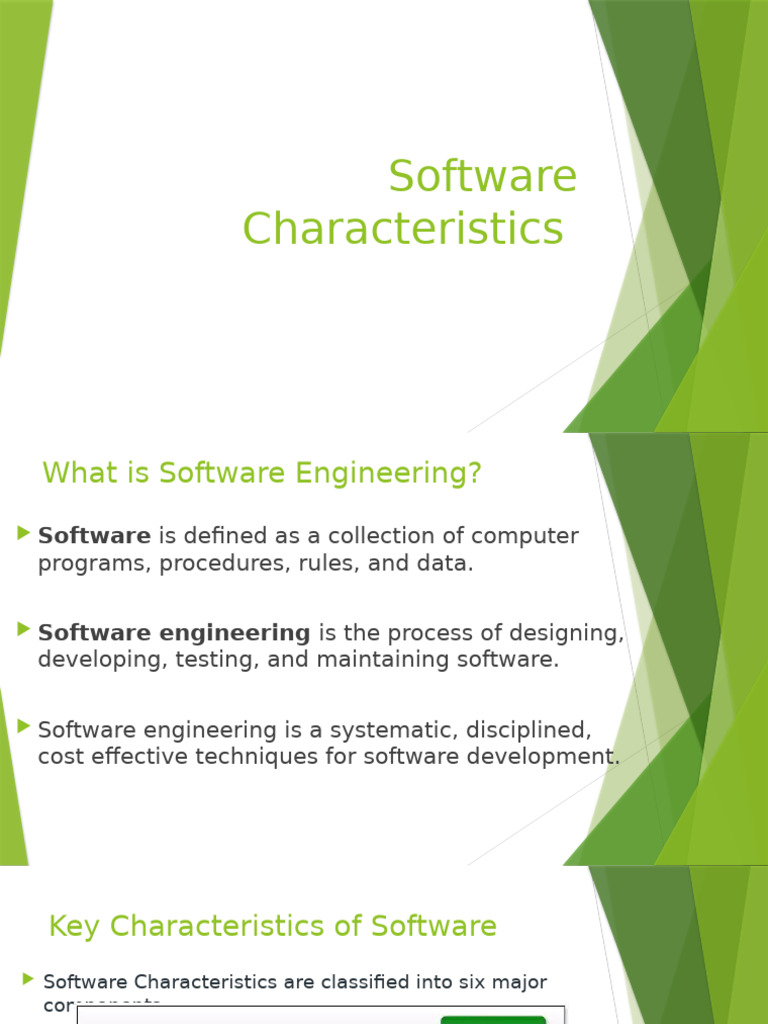 Lecture2 - Software Characteristics | PDF | Software Testing | Software