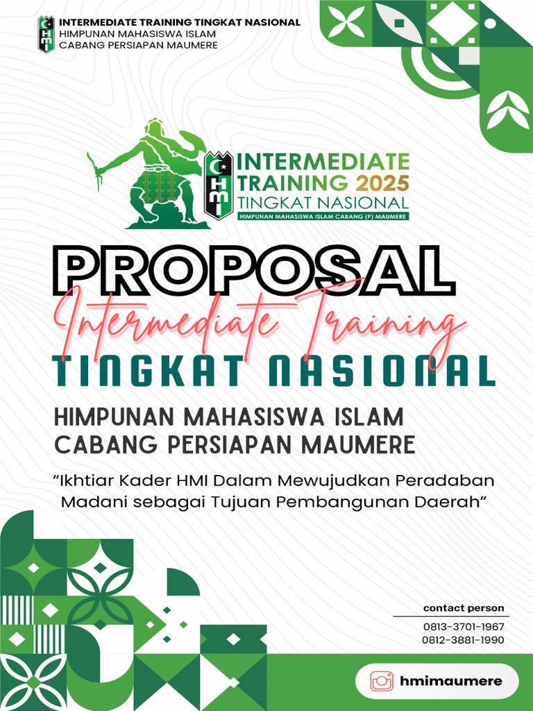 PROPOSAL LK II TINGKAT NASIONAL HMI CABANG MAUMERE | PDF
