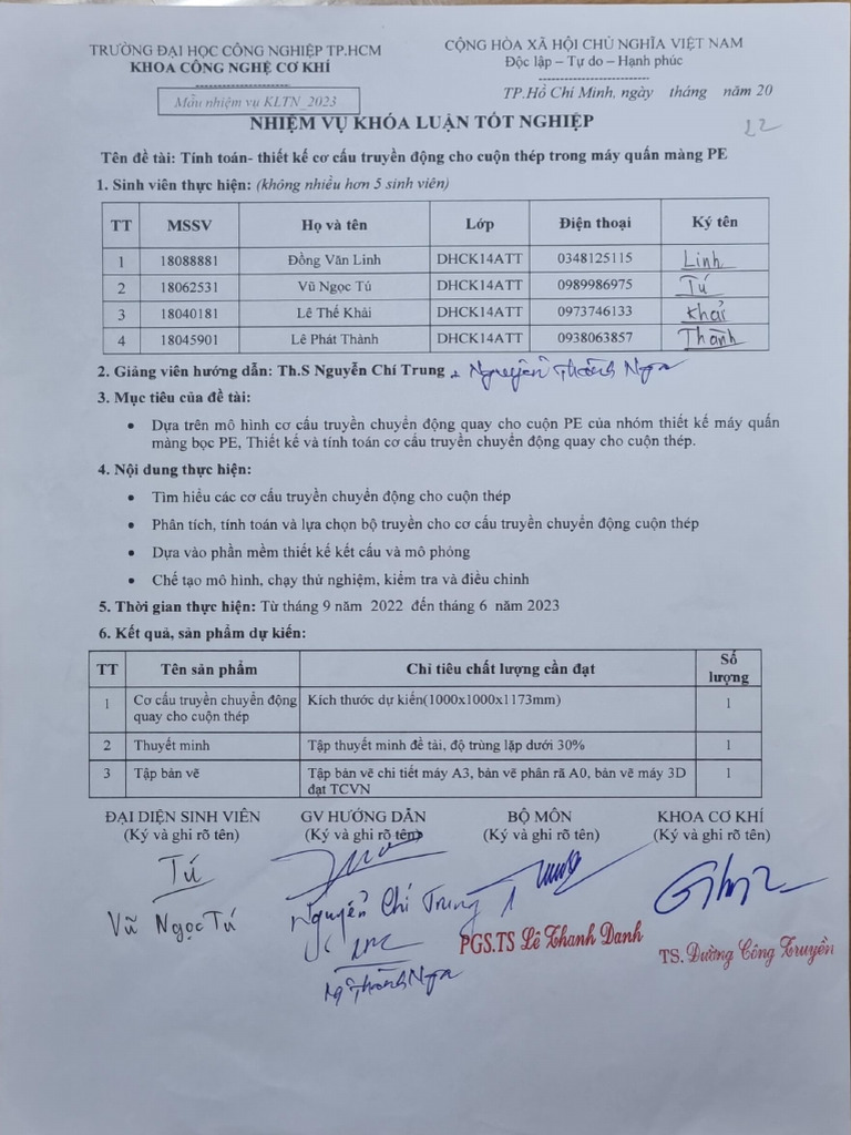 2023 Nhiem Vu Khoa Luan | PDF