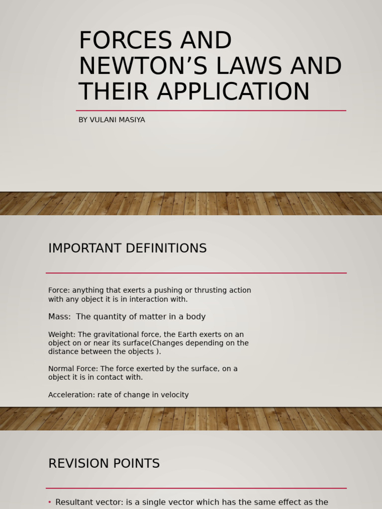 Newton's Laws (1) Notes | PDF | Force | Friction