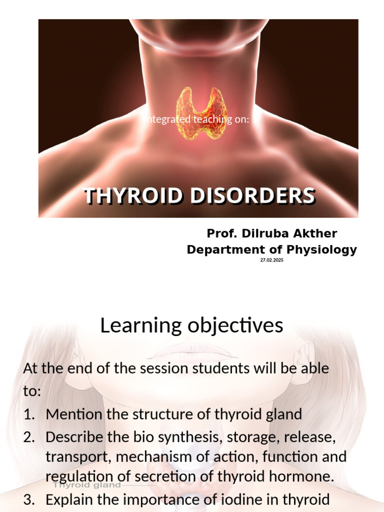 Thyroid Gland Structure and Function | PDF | Thyroid | Iodine