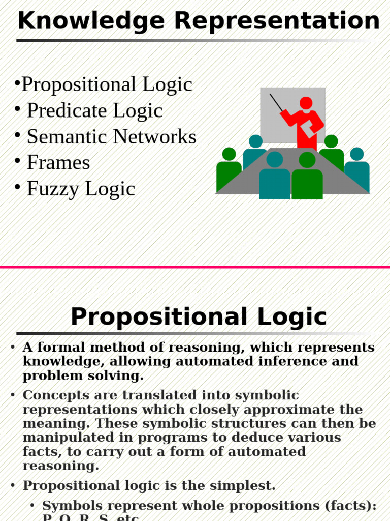 Lecture 6 (Knowldege Representation) | PDF | Logic | Interpretation (Logic)