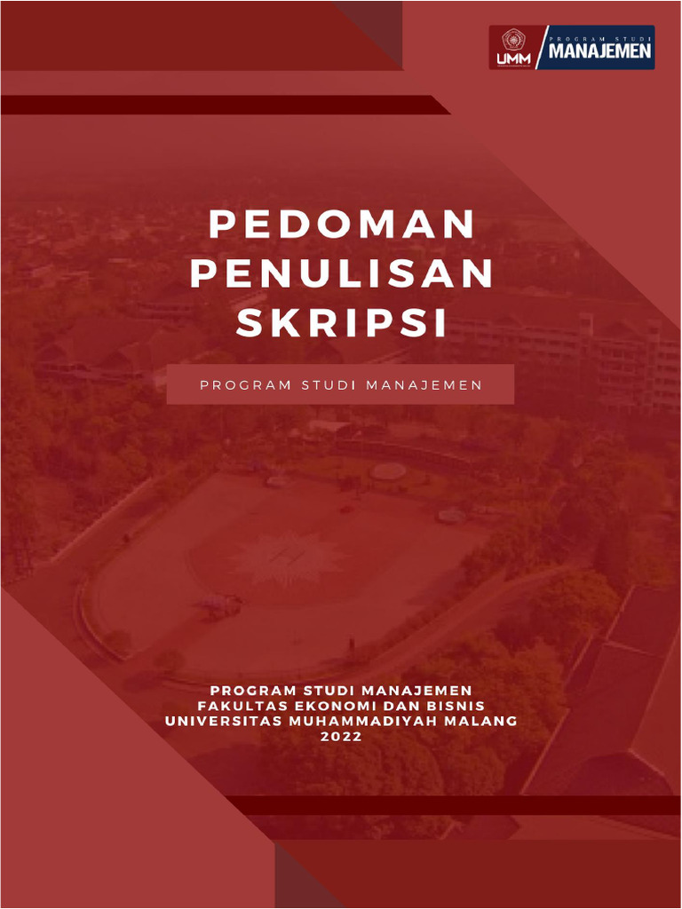 DRAFT PEDOMAN SKRIPSI Manajemen 2022 | PDF