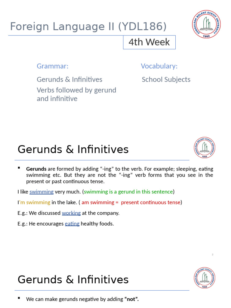 _1__gerunds___infinitives | PDF | Subject (Grammar) | Sentence (Linguistics)