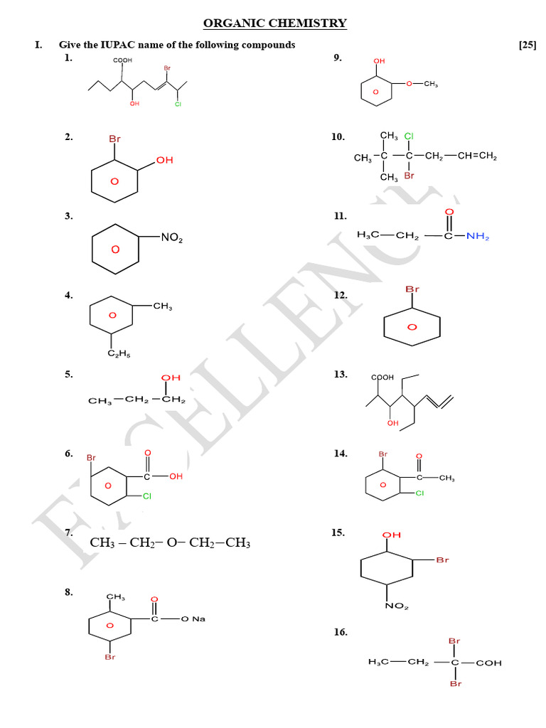 IUPAC Naming and Structure in Organic Chemistry | PDF