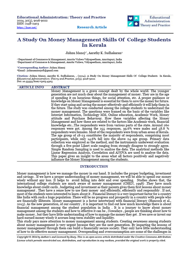 Jishnu Manoj Amrita College 1 | PDF | Errors And Residuals | Coefficient Of Determination