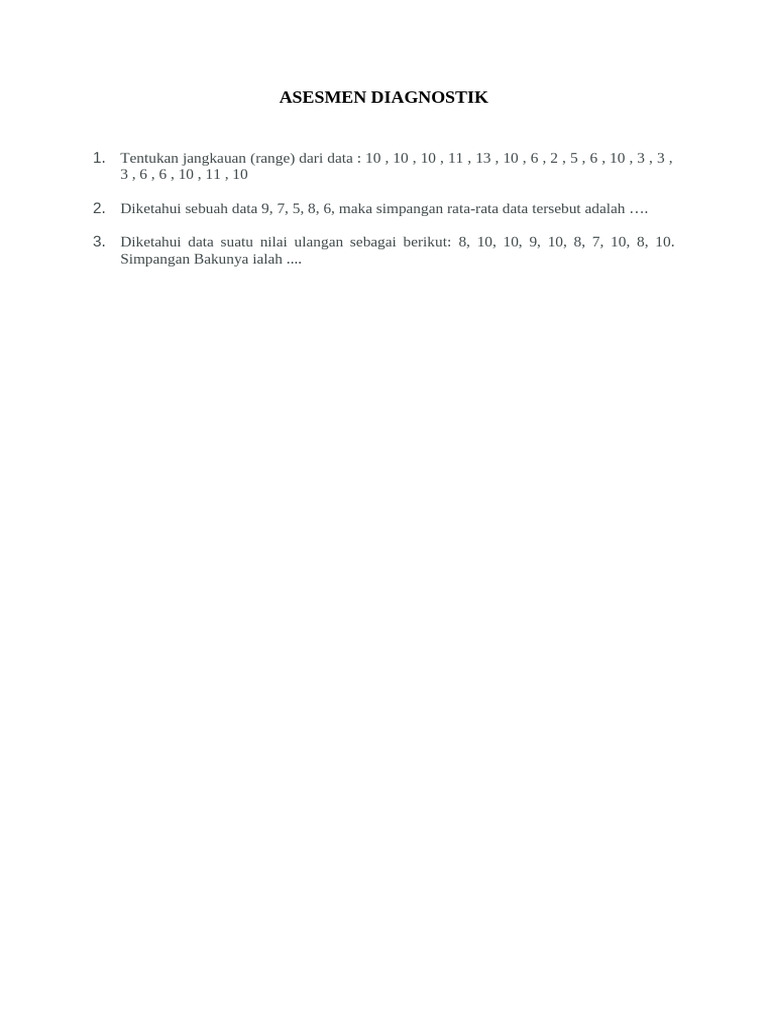 Cara Menghitung Rata-Rata Tertimbang | PDF