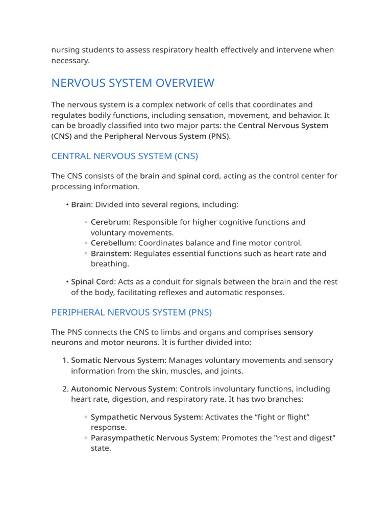 Anatomy And Physiology For Nursing Students 1 15 11 Pdf