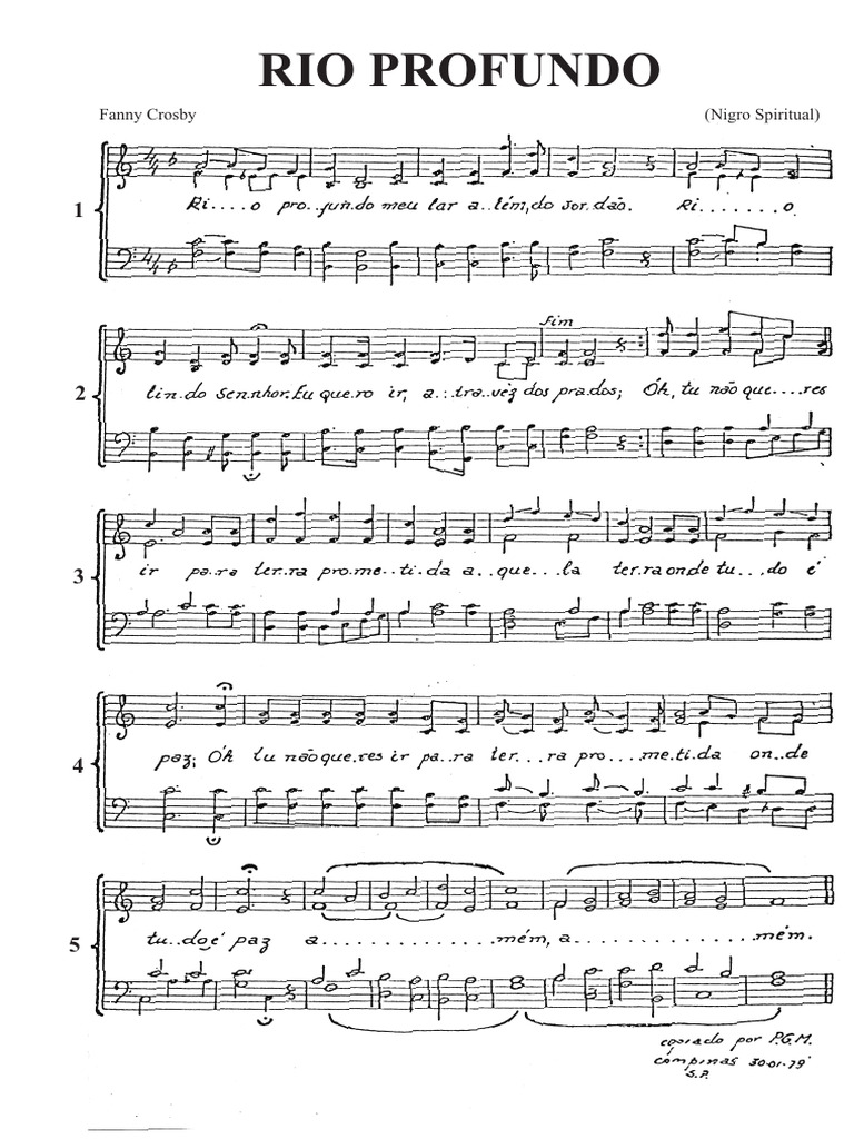 RIO PROFUNDO - Fanny Crosby | PDF
