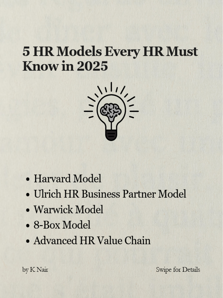 Key HR Models for 2025 Success | PDF