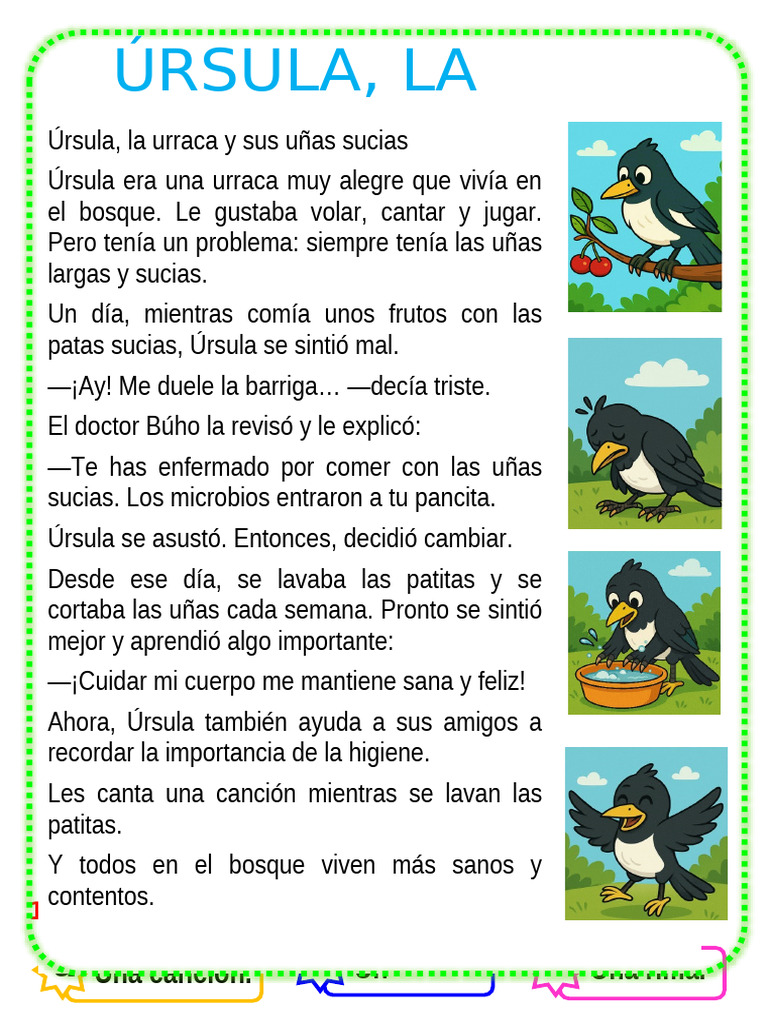 Cuento de Úrsula la Urraca Única | PDF