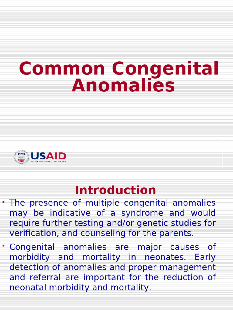 Common congenital anomalies | PDF | Medical Specialties | Diseases And ...