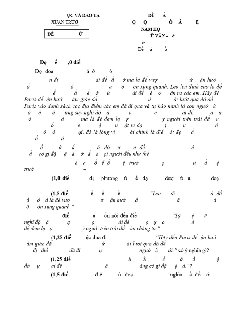 ĐỀ HSG N.VĂN 8 | PDF