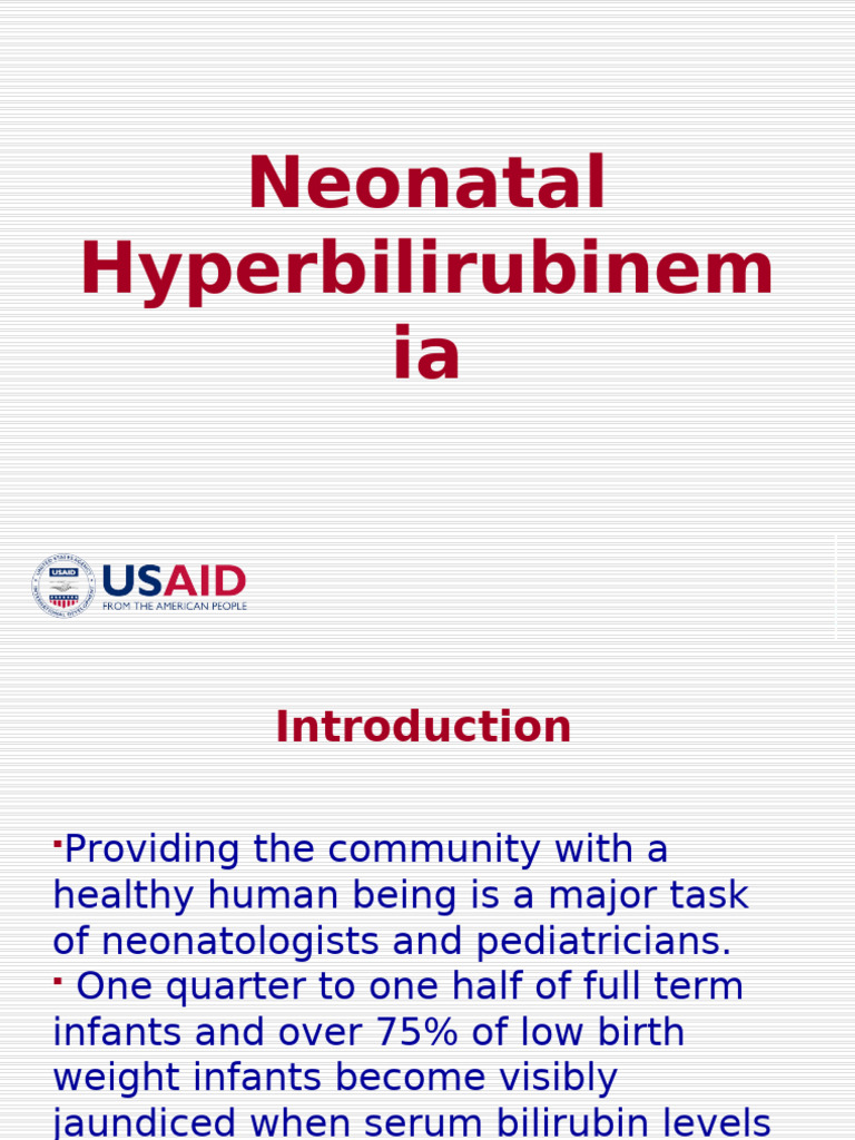 Management of Neonatal Hyperbilirubinemia | PDF | Diseases And ...