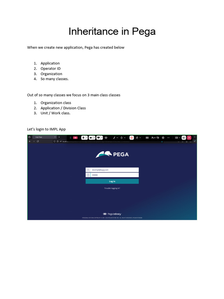 Inheritance Types in Pega Applications | PDF