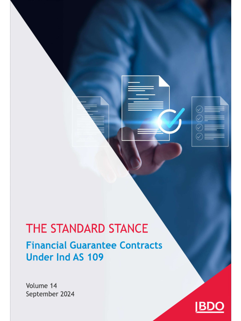 Financial Guarantee Contracts Under Ind As 109 | PDF