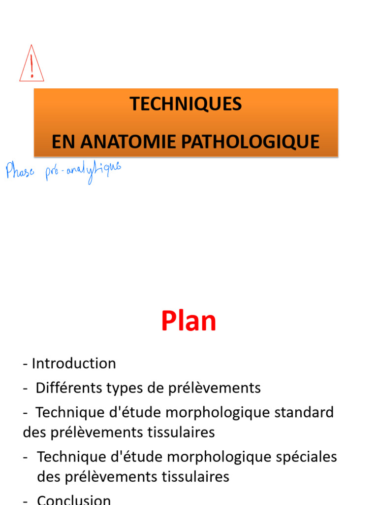 Chapitre 2 - Technique en Anatomie Pathologique | PDF | Biopsie | Autopsie