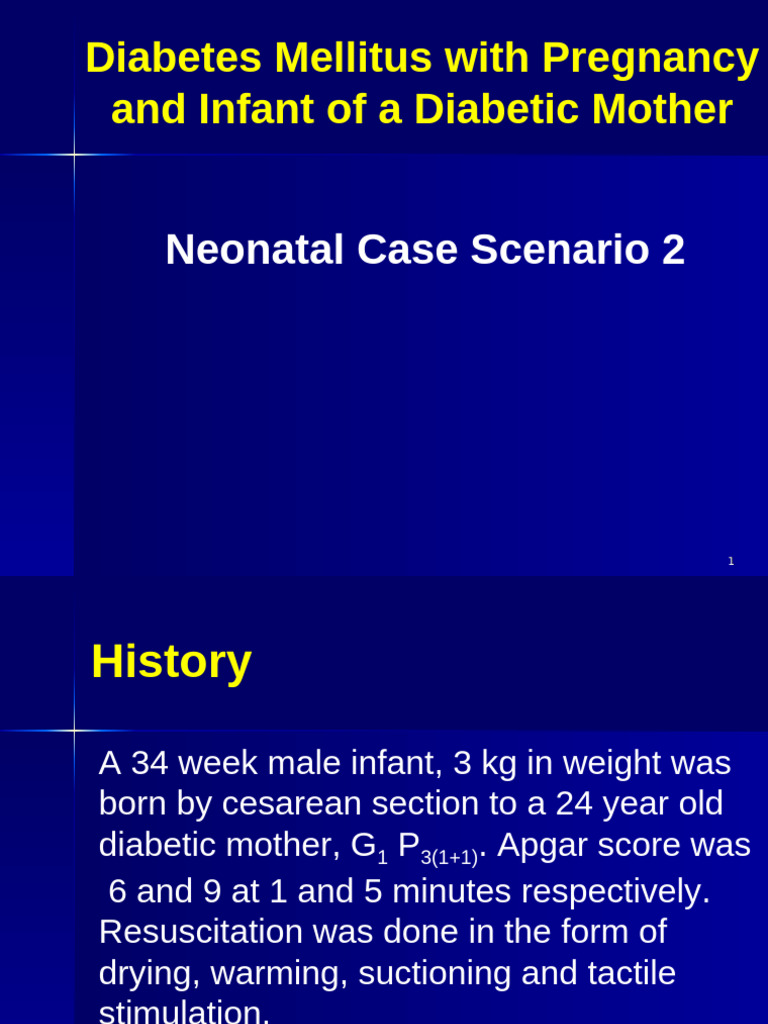 Diabetes in Pregnancy: Neonatal Care Guide | PDF | Hypoglycemia ...