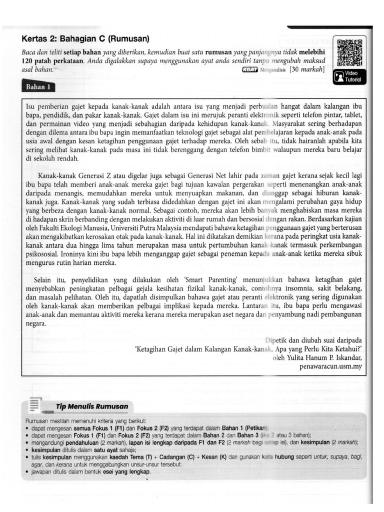 Rumusan Tema 2 | PDF